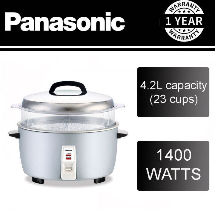 Panasonic 4.2L 23 Cups Automatic Commercial Rice Cooker with Steam ...