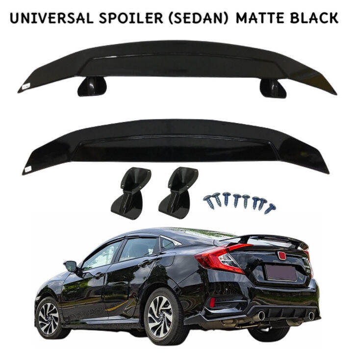 OC Car Universal SEDAN Spoiler Matte Black High Quality (8109) | Lazada PH