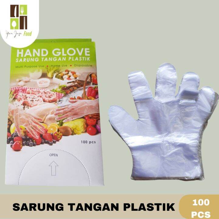Sarung Tangan Plastik / Hand Glove Sekali Pakai Isi 100 PCS | Lazada Indonesia