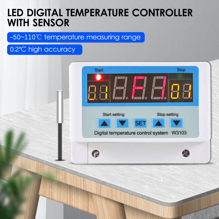 keykits-30A/AC110-220V LED Digital Temperature Controller Intelligent ...