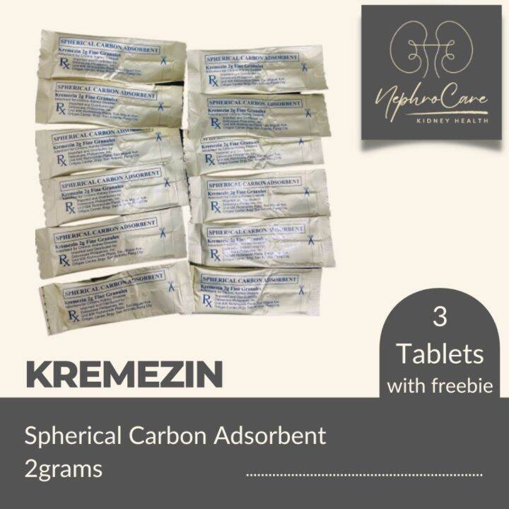 Kremezin 2g Spherical Carbon Sachet [3 10 and 20 sachets] | Lazada PH
