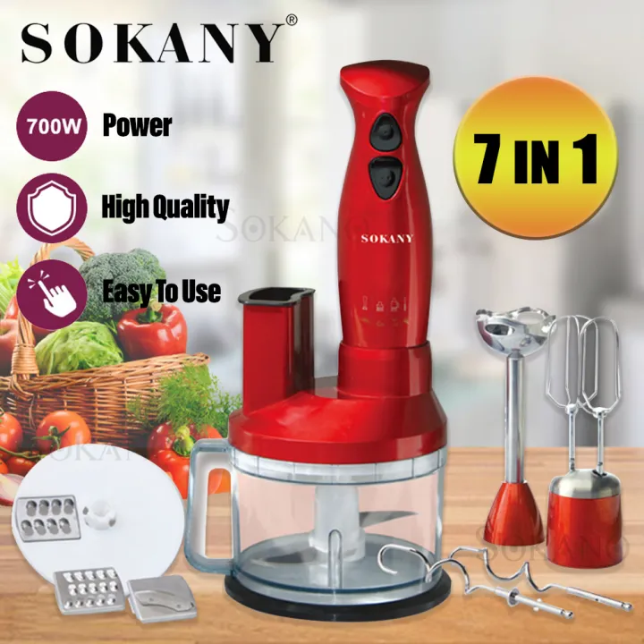 SOKANY SM 5011-7 7 in 1 700Watt Kitchen Multifuntional Blender and ...