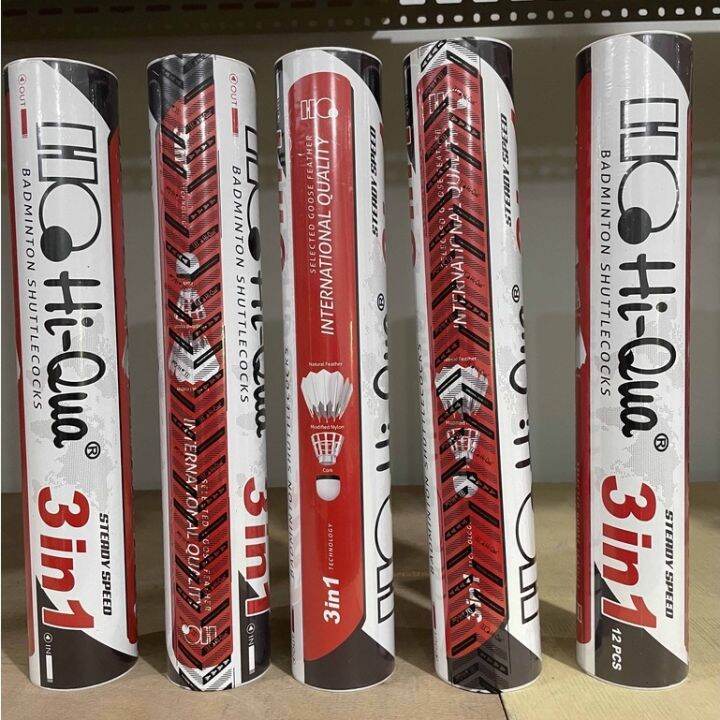 HIQUA SHOU 3 IN 1 Shuttlecock Kok Bola Bulu Tangkis Original | Lazada ...