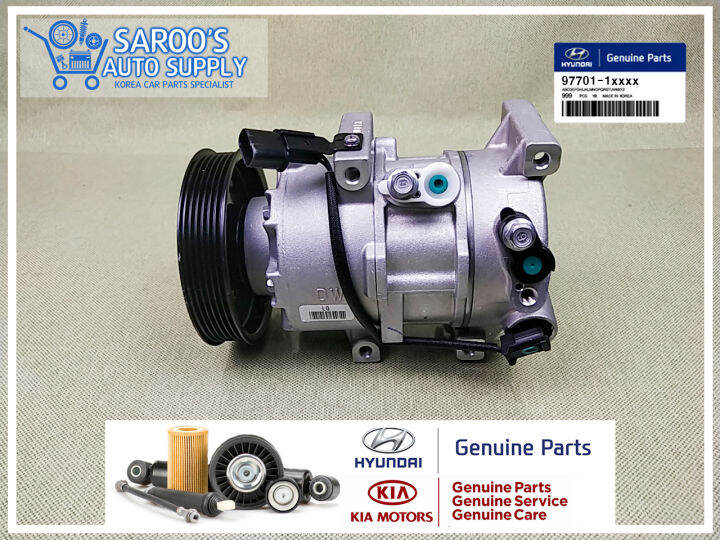 Aircon Compressor For Hyundai Accent, 2011-2013, Gas , Original Hyundai ...