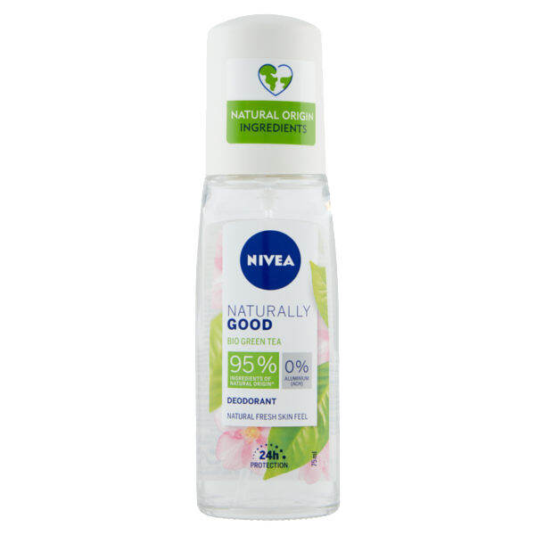 Nivea Naturally Good Bio Green Tea Spray Deodorant 75ml | Lazada