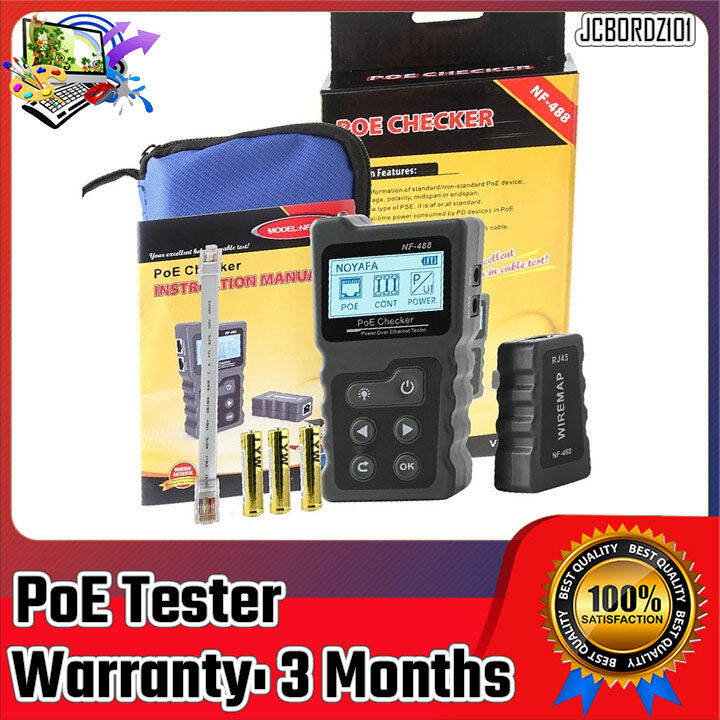 PoE Tester /POE checker Intelligent Network Cable Tester Multi ...