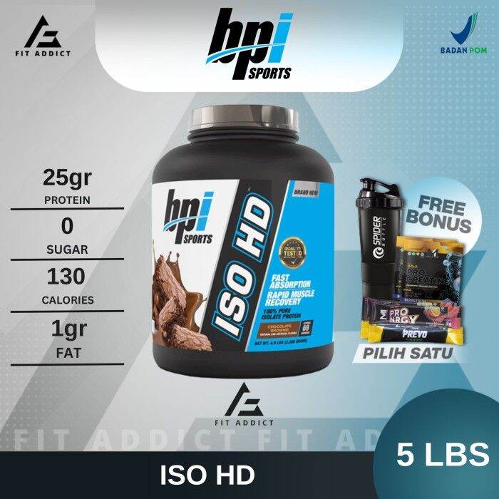 BPI Sports IsoHD iso HD 5 Lbs 5Lbs 5 Lb 5Lb Whey Protein BPI SPORT | Lazada Indonesia