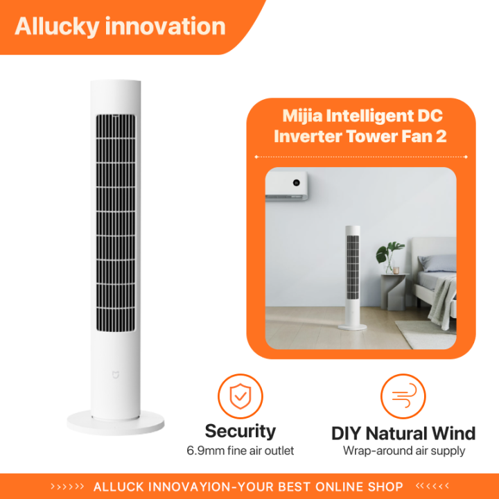 Xiaomi Mijia DC Inverter Tower Fan Inligent Control Quiet Energy Saving ...