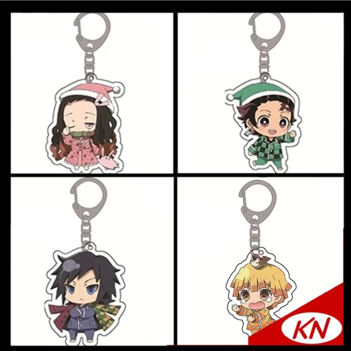 ️ KN Kimetsu no Yaiba keychain Demon Slayer keychain key chain key ring ...
