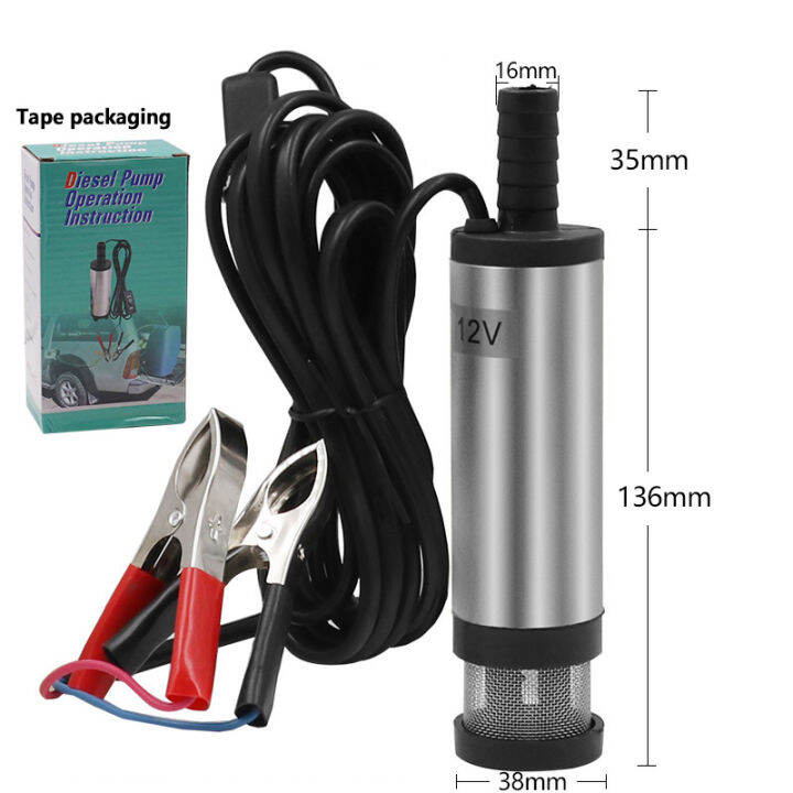 Pompa air celup mini Kecil Portable 12v Diesel Pump Mini Oli Minyak ...