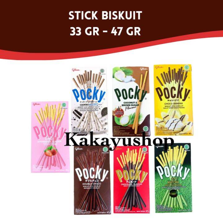 GLICO POCKY Biskuit Stik 33-47gr - Makanan | Lazada Indonesia