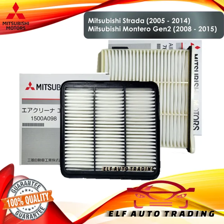 Combo Engine Air Filter and Cabin Filter for Mitsubishi Strada (2005 ...
