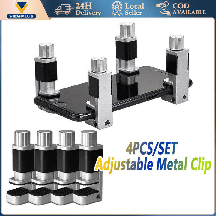 4PCS/SET Phone LCD Screen Clamp Adjustable Tilting Screen Bonding Clip ...