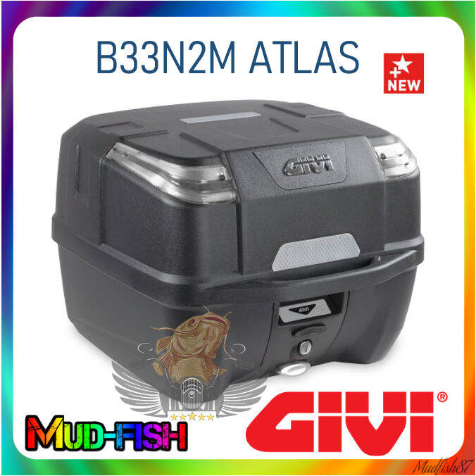 GIVI B33 B33N2M ATLAS MONOLOCK HARD BAG | BOX (BLACK) | Lazada