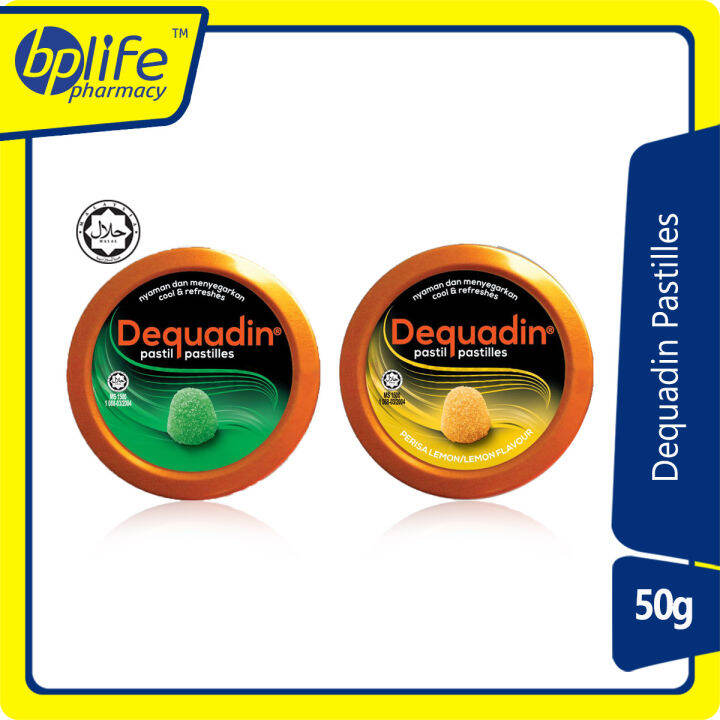 Dequadin Pastilles 50g (Lemon/ Menthol) | Lazada