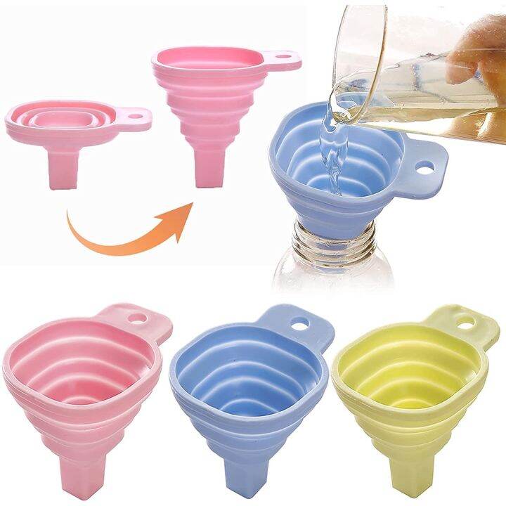 【FOR Grain Storage Bag】Kitchen Folding Mini Funnel Silicone Foldable ...