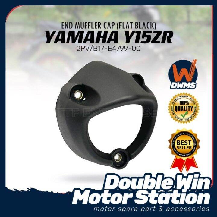 YAMAHA Y15ZR END MUFFLER CAP (FLAT BLACK) 2PV/B17-E4799-00 REAR EXHAUST ...