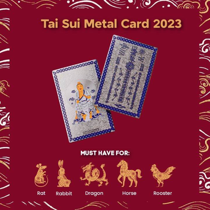 Tai Sui Card 2023 Para Sa Year of The RABBIT RAT DRAGON HORSE ROOSTER ...