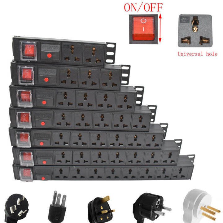 C14 port Power Strip Ways power Cabinet socket overload protection ...