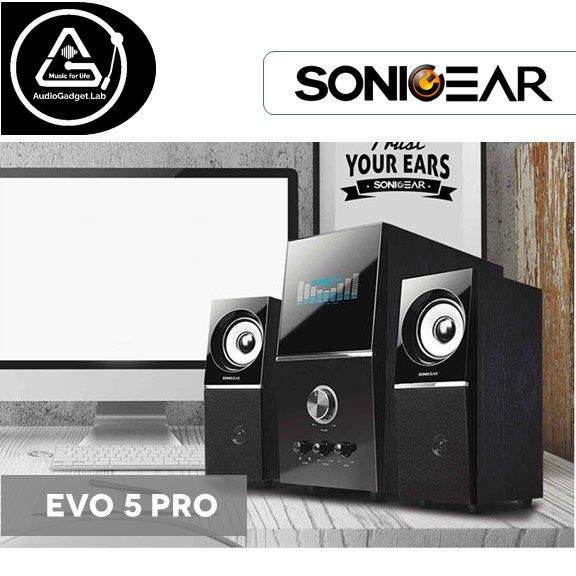 SonicGear EVO 5 Pro BTMI 2.1 Bluetooth Multimedia Speaker with 4.75 ...