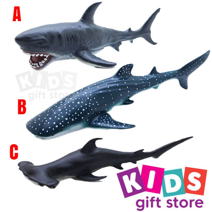 Hiu Shark Whale Hammerhead Karet Figure - Mainan Dinosaurus | Lazada ...