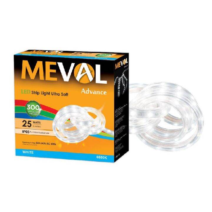 Lampu LED Strip Ultra Soft 5m set 220V - Putih - MEVAL | Lazada Indonesia
