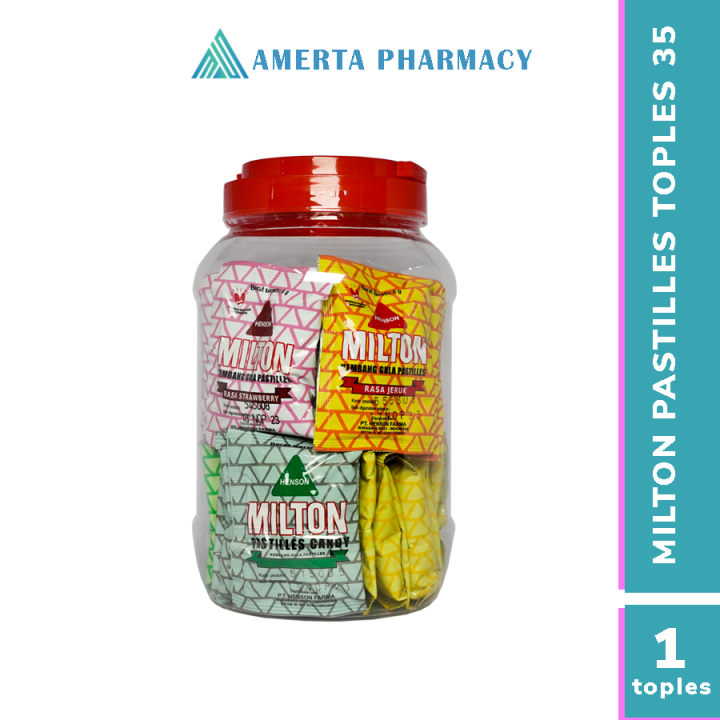MILTON PASTILLES Permen Milton Pastilles Candy Toples Isi 35 Sachet ...