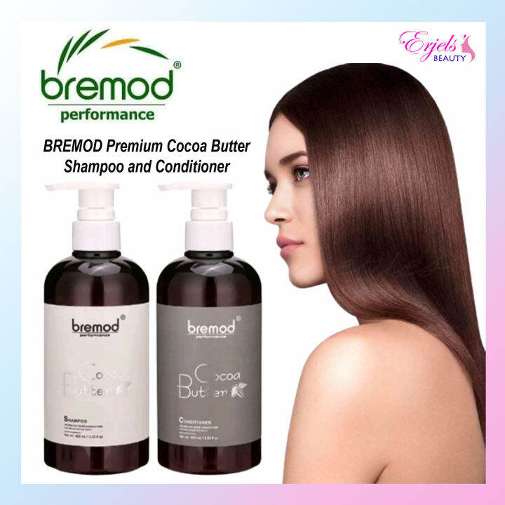BREMOD Premium Cocoa Butter Shampoo and Conditioner 400ML | Lazada PH