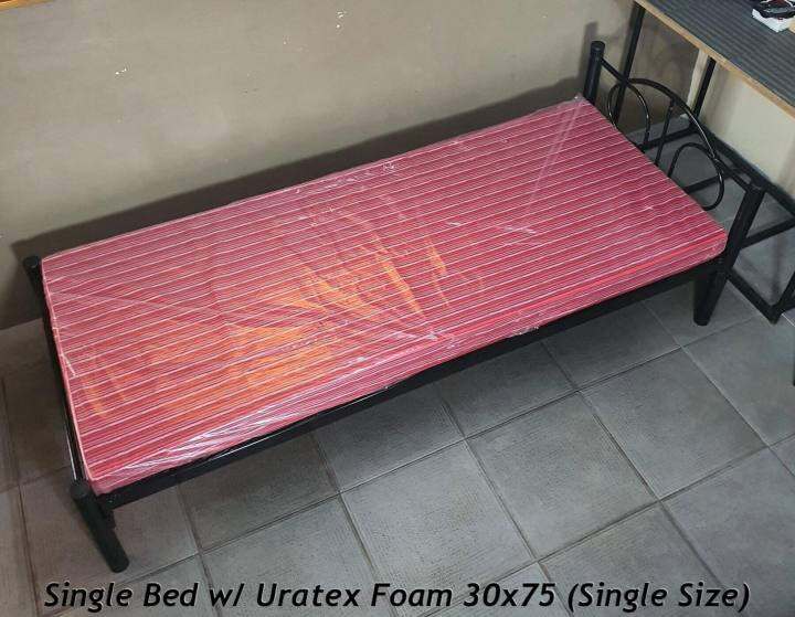 SINGLE BED WITH URATEX FOAM 30X75 / CASH ON DELIVERY ONLY !! | Lazada PH