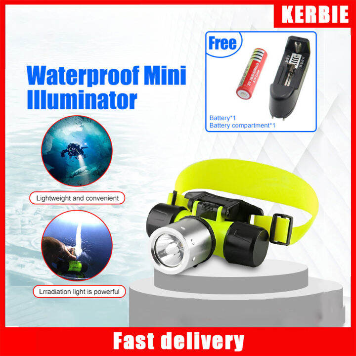 Professional Waterproof LED headlamp for scuba diving | Lazada PH