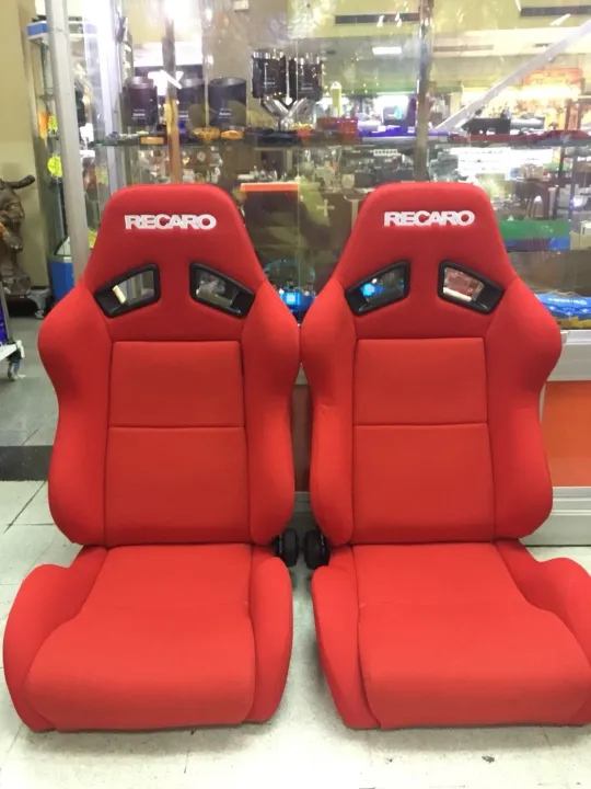 เบาะRecaro SR7 สีแดง พร้อมรางสไลด์ | Lazada.co.th
