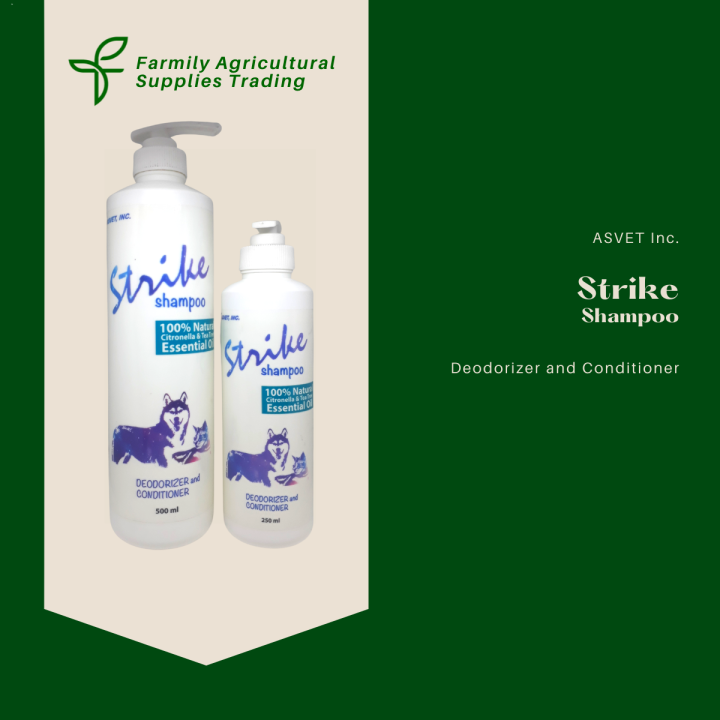 ASVET Inc. Strike Shampoo 250mL / 500mL | Lazada PH