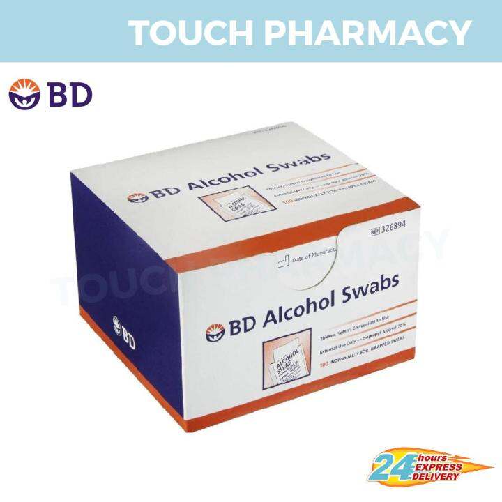 BD Alcohol Swabs 100's/BOX | Lazada