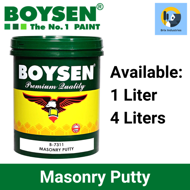 Boysen Masonry Putty Liter or Gallon B-7311 Water Based Masilya Brix ...