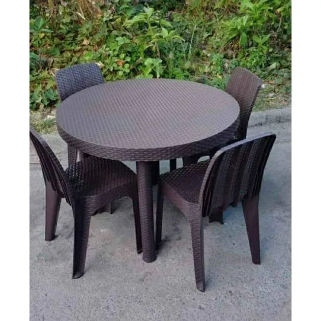 Jolly Round Coffee Rattan Table (Line Surface) 32x 32 | Lazada PH