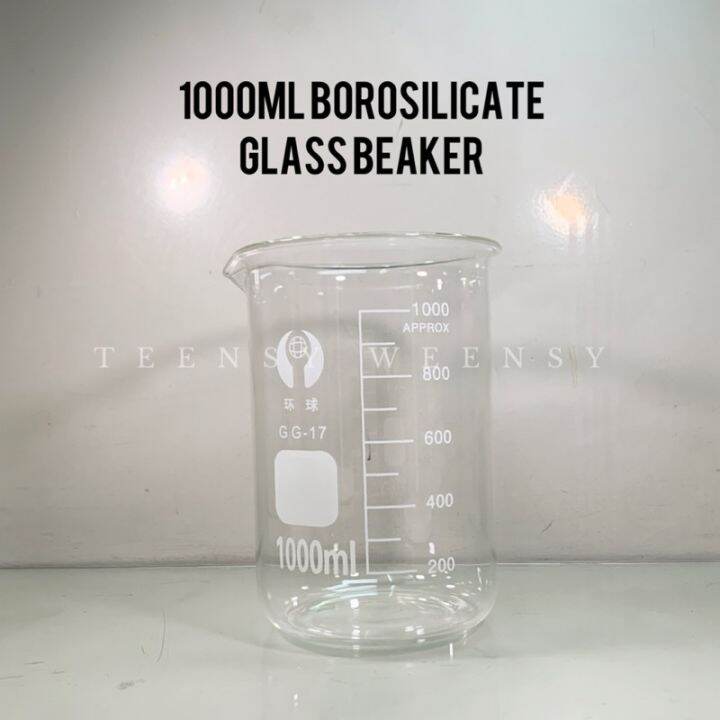 1000ml 1 liter Borosilicate Glass Beaker (Heat Resistant) Graduated Beaker | Lazada PH