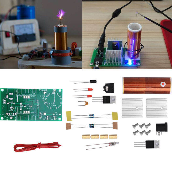 Mini Tesla Coil Tesla Coil Hand‑Made Arc Function Light Isolation For ...