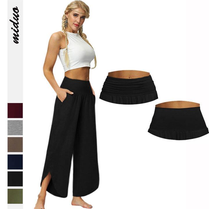 Feelcoolsport Womens Wide Leg Yoga Pants High Waisted Comfy Dance