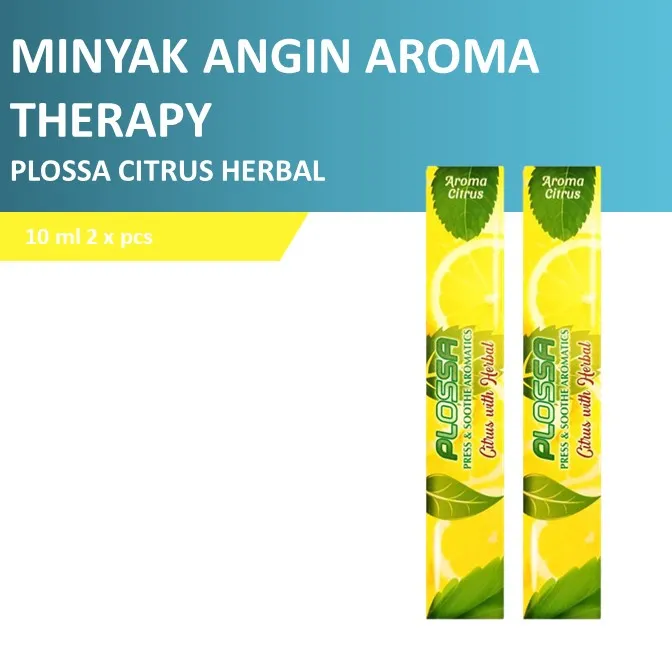 Minyak angin Plossa Citrus kuning 10 ml 4 in 1 Aromaterapi | Lazada ...