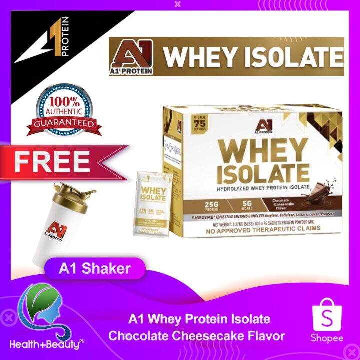 A1 Benchmark WHEY ISOLATE Protein 75 Sachets (FREE SHAKER FOR EVERY BOX ...