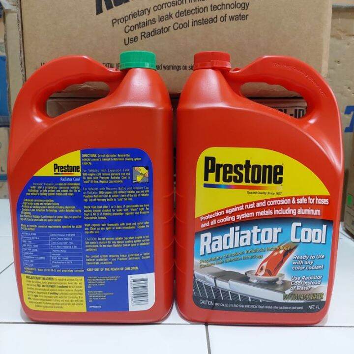 Air Radiator Prestone Coolant Galon 4L Air Radiator Warna Merah honda ...