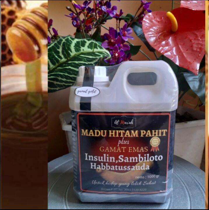 Madu Hitam Plus Gamat Emas Isi 1kg | Lazada Indonesia