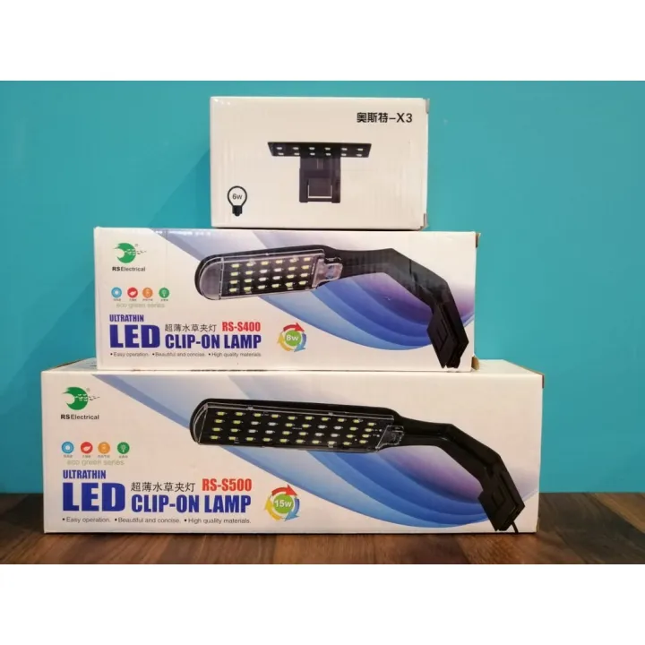 LED Clip Light Aquarium LED鱼缸夹灯 [X3/RS-S400/RS-S500] | Lazada