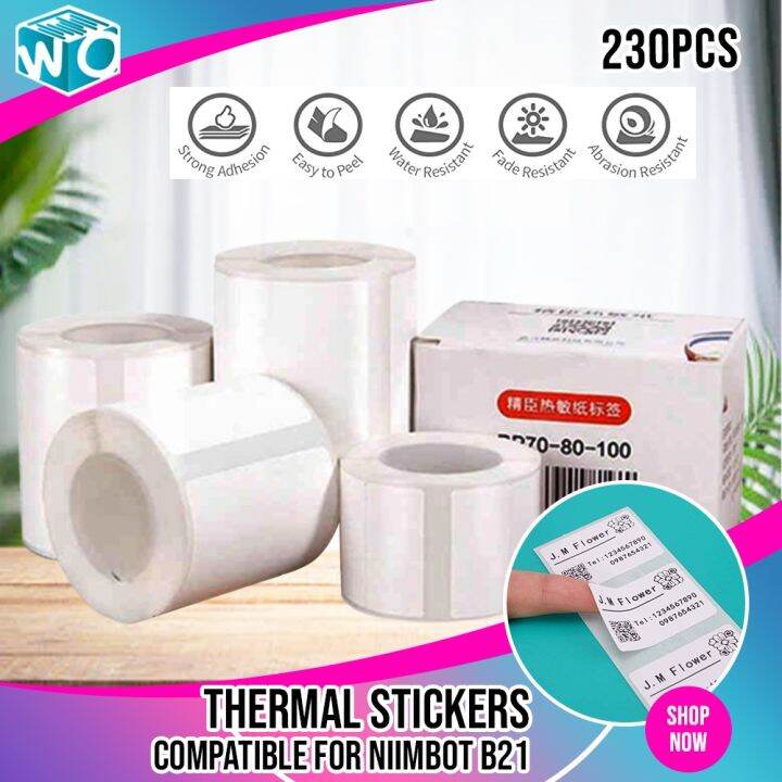 Niimbot B21 Sticker 50mm x 30mm b3s label paper cute style landscape ...