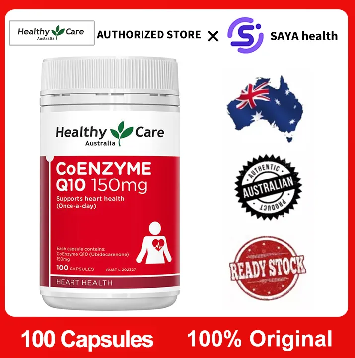 Healthy Care Coenzyme Q10 150mg 100 Soft Capsules HC Cardioprotective ...