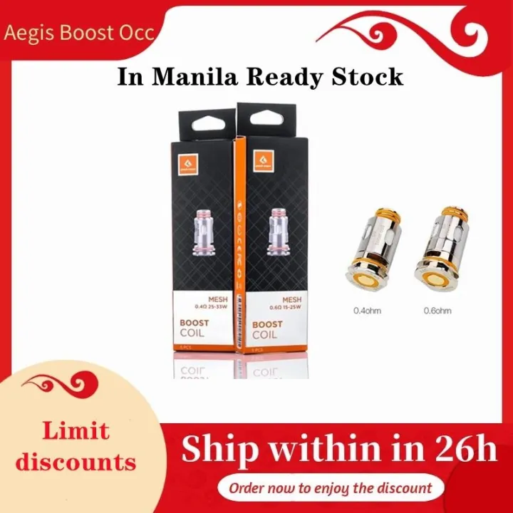 Upper 5Pcs/Pack Geekvape Aegis Boost Occ Replacement Coils 0.4/0.6 Ohm ...