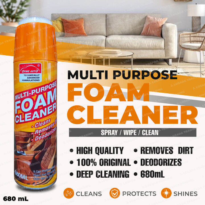 Multipurpose Foam Cleaner 680ml - Foaming Formula for Simple and Fast Cleaning Dirt & Tough ...