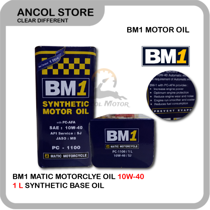 Oli BM1 Matic 1 Liter PC 1100 sae 10w40 1000ml Universal Motor Matik ...
