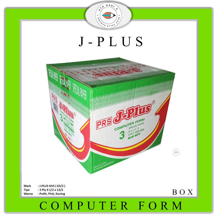 J-PLUS - Continuous Form - Kertas Komputer CF 91/2 x 13/2 3 Ply ( K3/2 ...