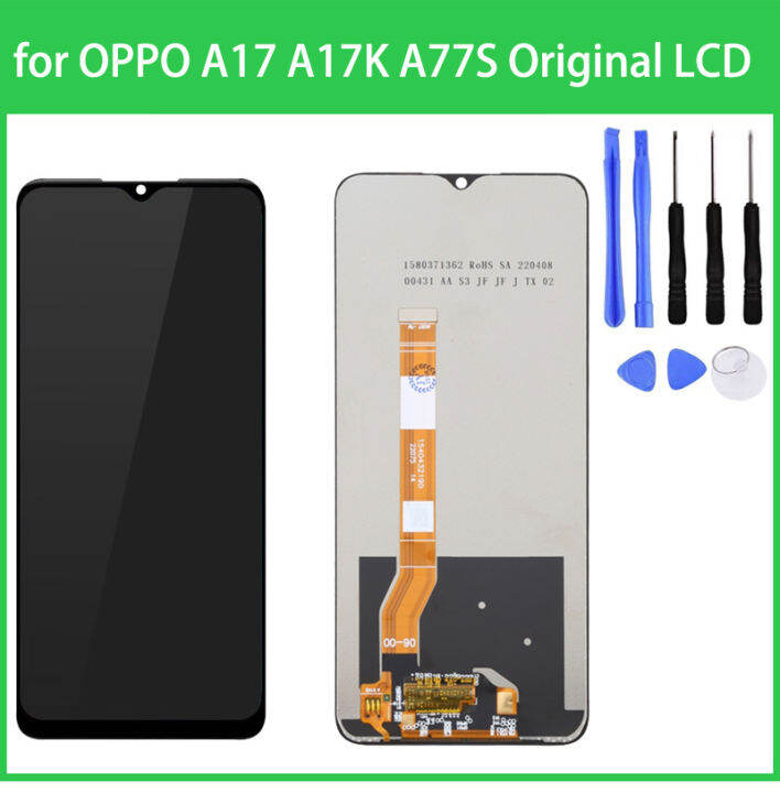 Original LCD For OPPO A17 CPH2477 A17K CPH2471 A77S CPH2473 LCD Display Touch Screen Glass ...